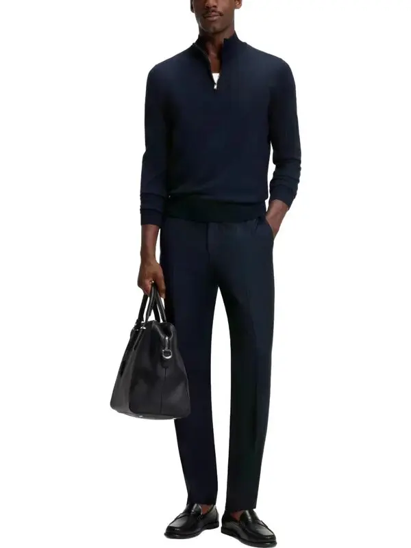 BOSS Quarter-zip Sweater - Blue