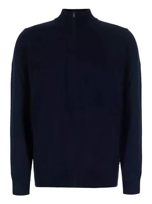 BOSS Quarter-zip Sweater - Blue