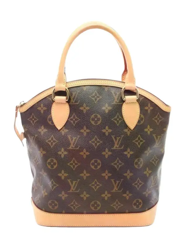 LOUIS VUITTON 2000s Lockit Monogram Handbag - Brown
