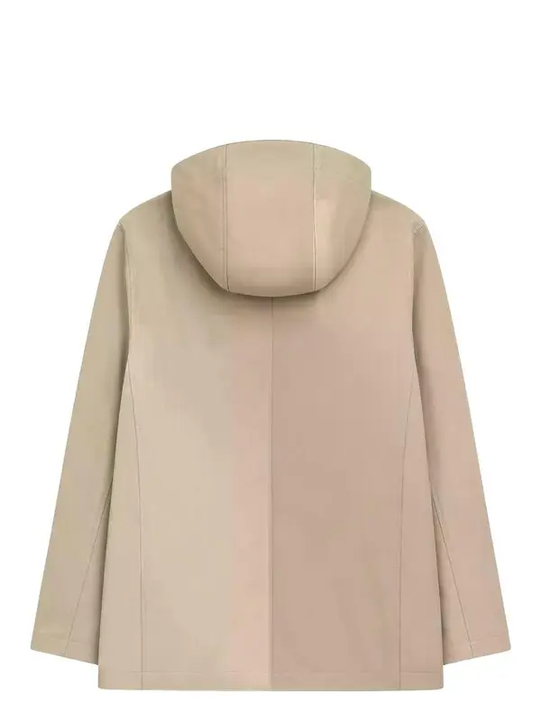 TOMBOLINI Hooded Button-up Coat - Neutrals