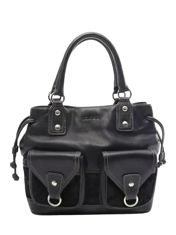 Loewe 2000s Anagram Tote Bag - Black