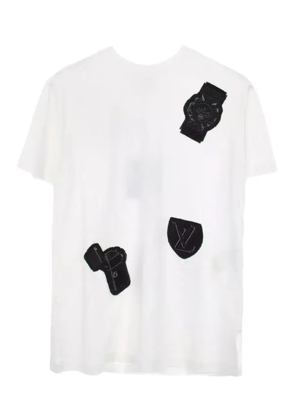 LOUIS VUITTON 2000s Patch Detail T-shirt - White