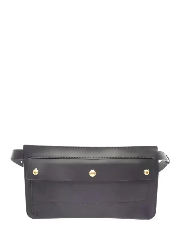 Burberry 2010s Leather Belt Bag - Black