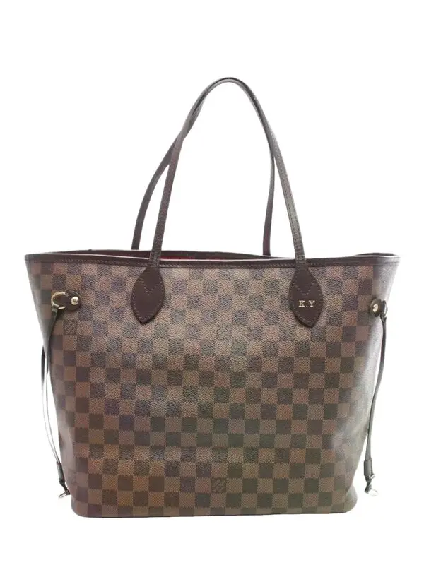 LOUIS VUITTON 2016 Mm Neverfull Damier Ebene Tote Bag - Brown