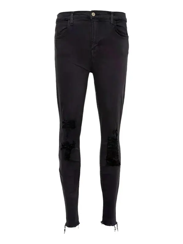 J Brand Distressed Skinny Jeans - Black