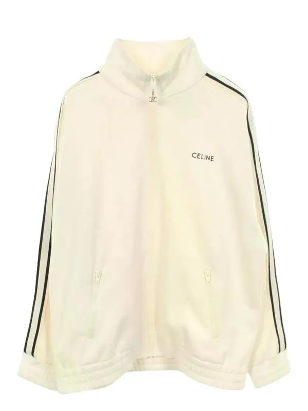 Celine Side-stripe Track Jacket - Neutrals