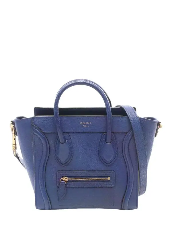 Celine Luggage Nano Cross Body Bag - Blue