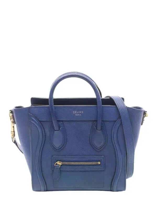 Celine Luggage Nano Cross Body Bag - Blue