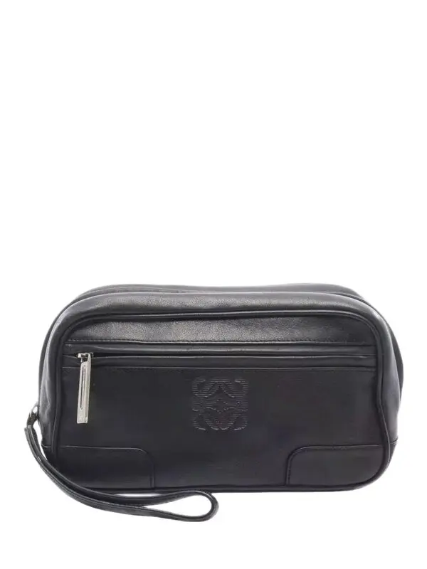 Loewe 2000s Anagram Clutch Bag - Black