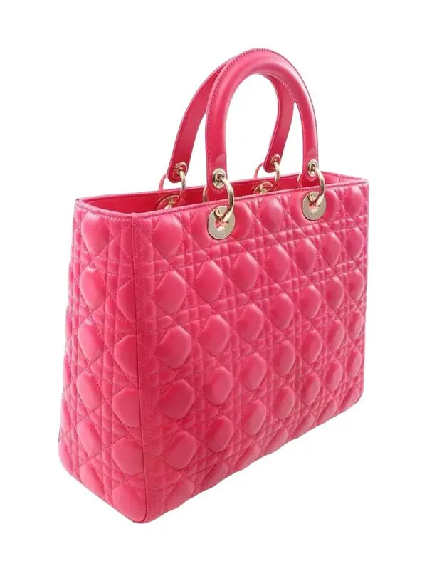 Dior Lady Tote Bag - Pink