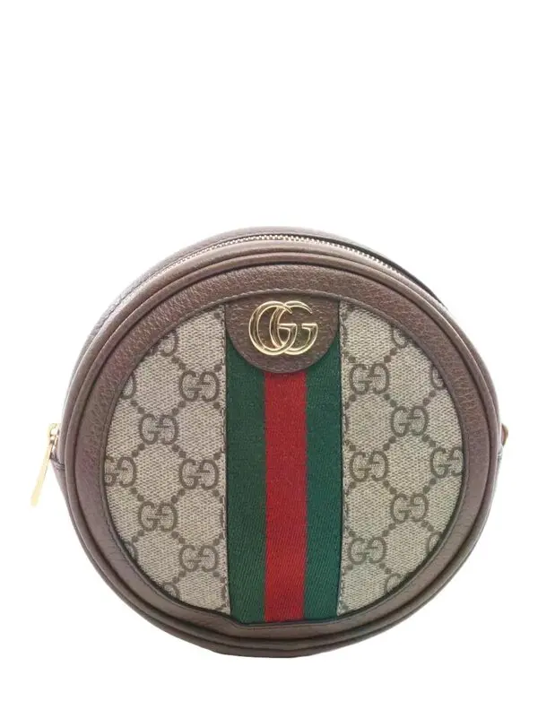 Gucci 2010s Mini Ophidia Gg Supreme Backpack - Brown