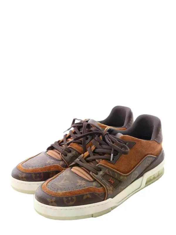 LOUIS VUITTON 2019 Trainer Line Monogram Sneakers - Brown