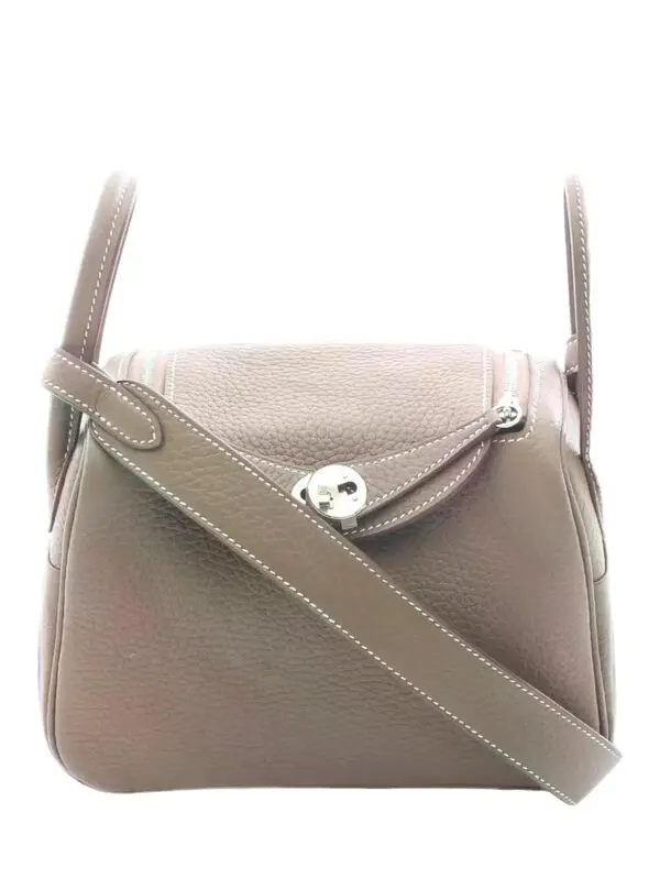 Hermès 2025 Mini Lindy Tote Bag - Brown