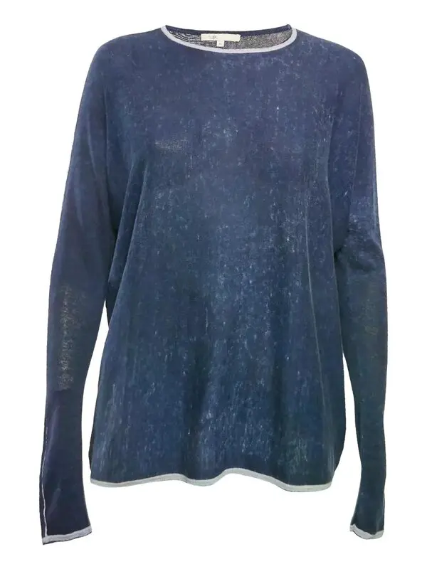Maje Crew-neck Long-sleeves T-shirt - Blue