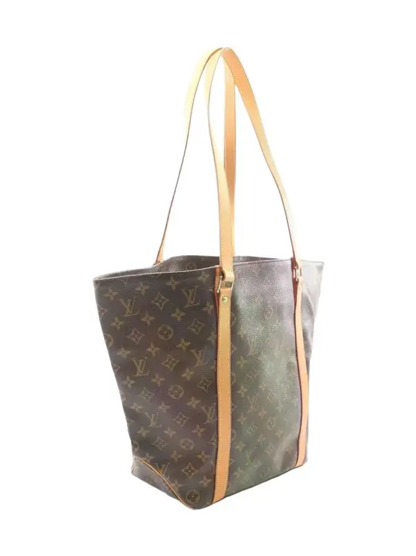 LOUIS VUITTON Monogram Sac Shopping Tote Bag - Brown