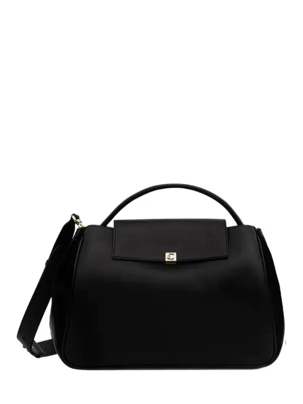 COCCINELLE Logo-plaque Shoulder Bag - Black