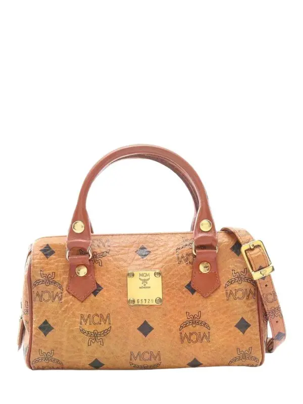 Mcm 2000s Boston Visetos 2way Mini Bag - Brown