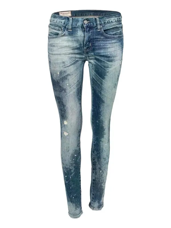 Polo Ralph Lauren Distressed Low-waist Jeans - Blue