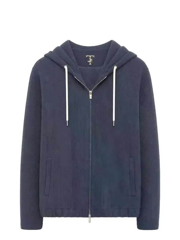 TOMBOLINI Ribbed-knit Zip-up Tracksuit - Blue