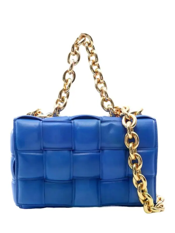 Bottega Veneta 2010s Cassette Two-way Shoulder Bag - Blue