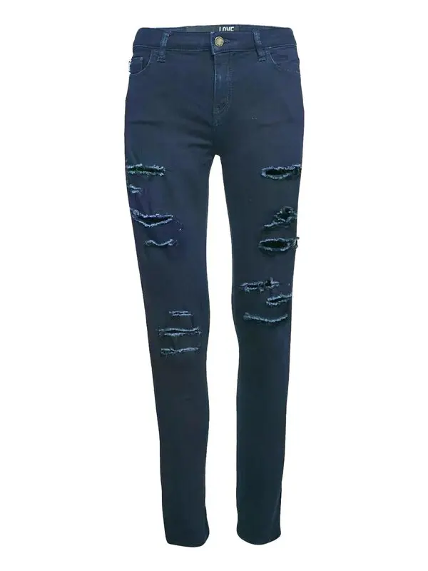 Moschino Distressed Tapered Jeans - Blue