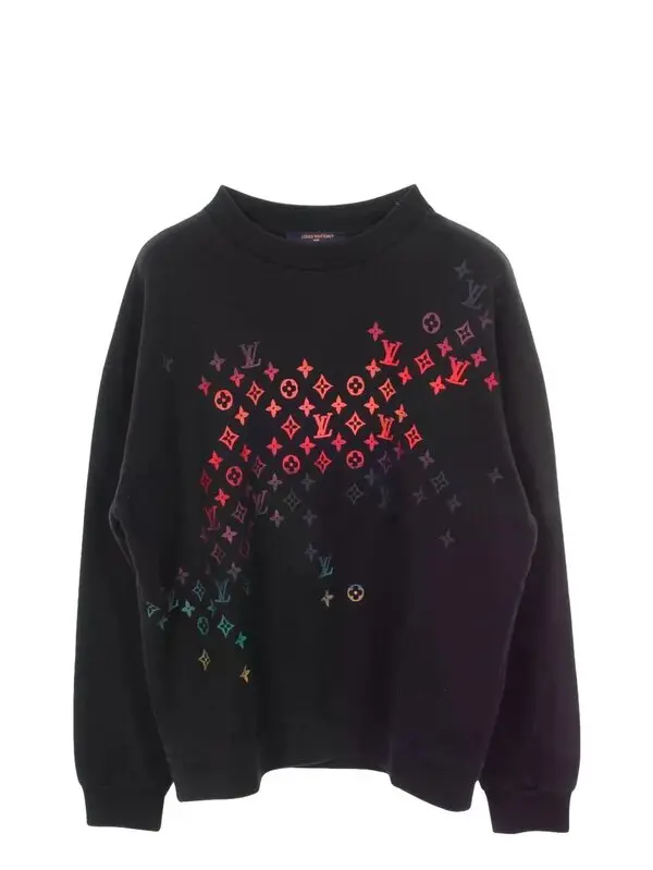 LOUIS VUITTON 2010s Embroidered Sweatshirt - Black