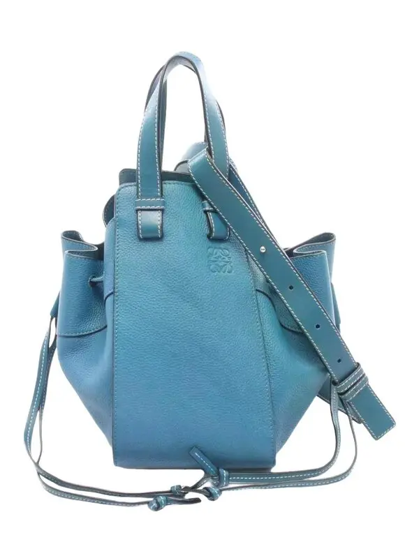 Loewe 2000s Small Hammock Drawstring Tote Bag - Blue