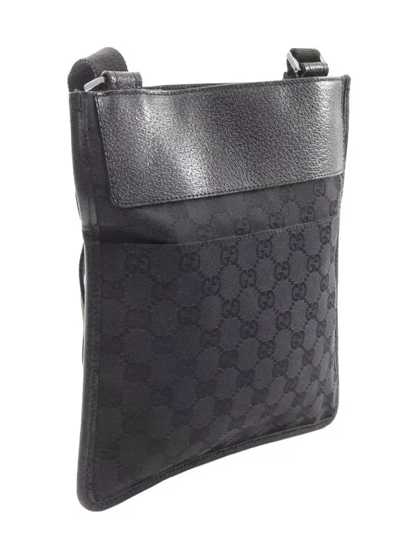 Gucci Gg Canvas Shoulder Bag - Black