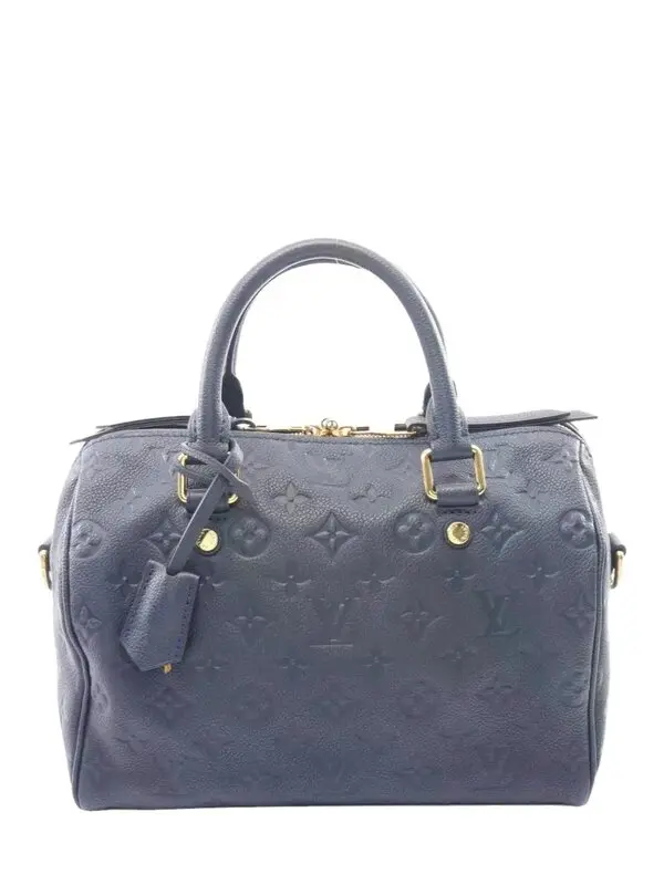 LOUIS VUITTON Monogram Empreinte Speedy Bandouliere 2-way Tote Bag - Blue