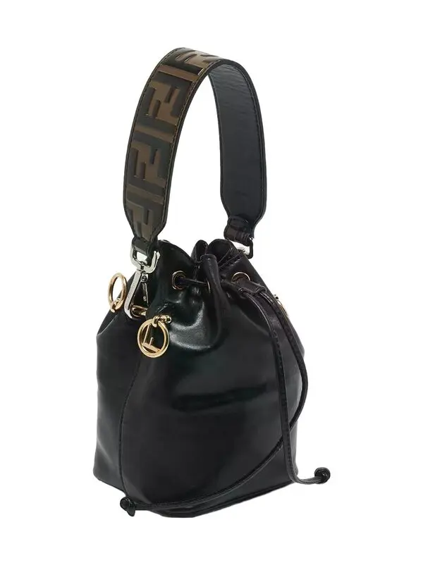 Fendi Leather Bucket Bag - Black