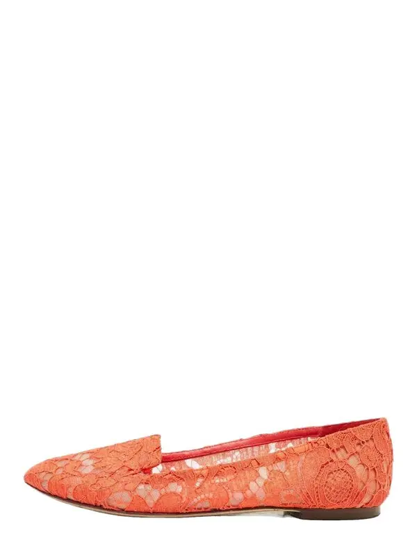 Dolce & Gabbana Lace Ballet Flats - Orange