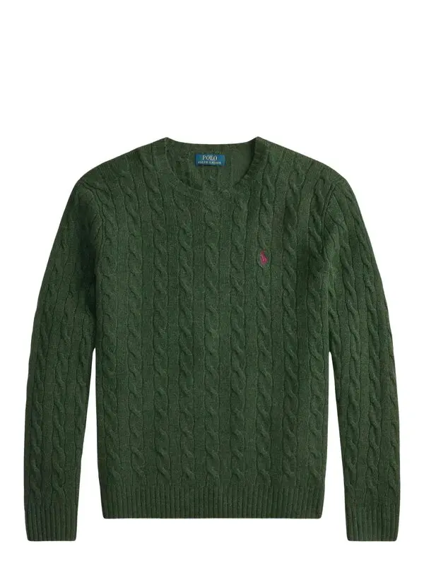 Polo Ralph Lauren Long Sleeve Cable Knit Pullover - Green