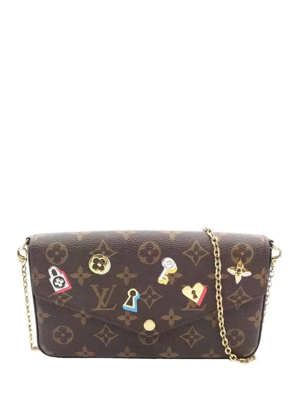 LOUIS VUITTON 2018 Felicie Shoulder Bag - Brown