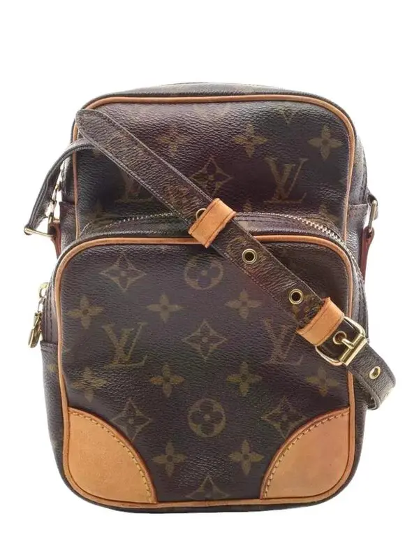 LOUIS VUITTON Monogram Canvas Shoulder Bag - Brown