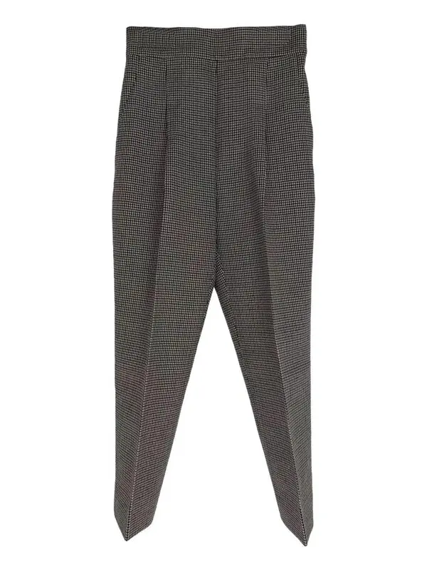 Philosophy Di Lorenzo Serafini Houndstooth Pleated Trousers - Black