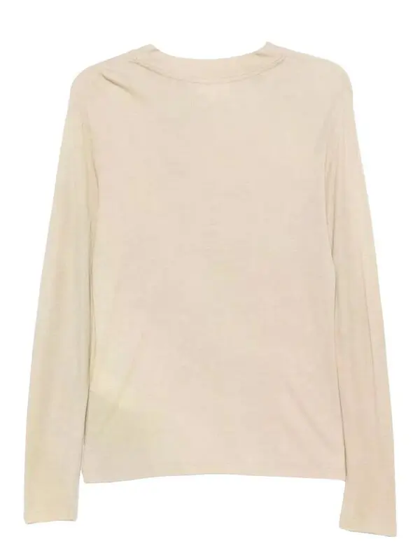 MAISON123 Long-sleeve Crew Neck T-shirt - Neutrals