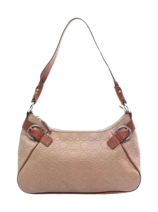 FERRAGAMO 2000s Gancini Shoulder Bag - Neutrals