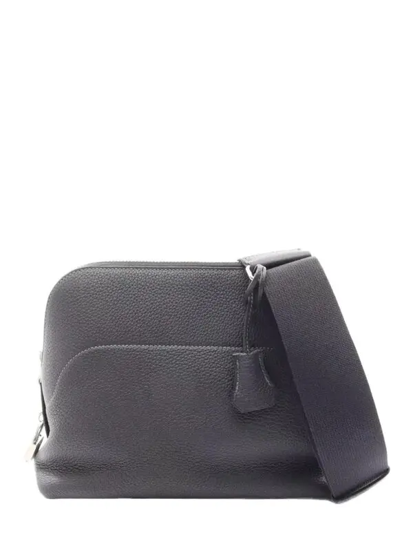 Hermès 2025 Bolide Togo-leather Shoulder Bag - Blue