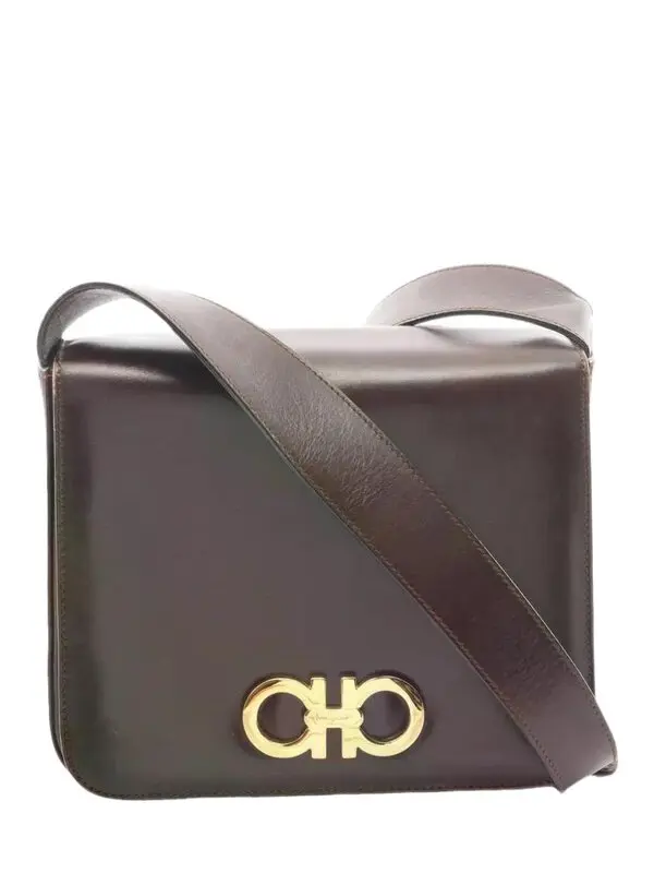 FERRAGAMO 2000s Gancini Mini Bag - Brown
