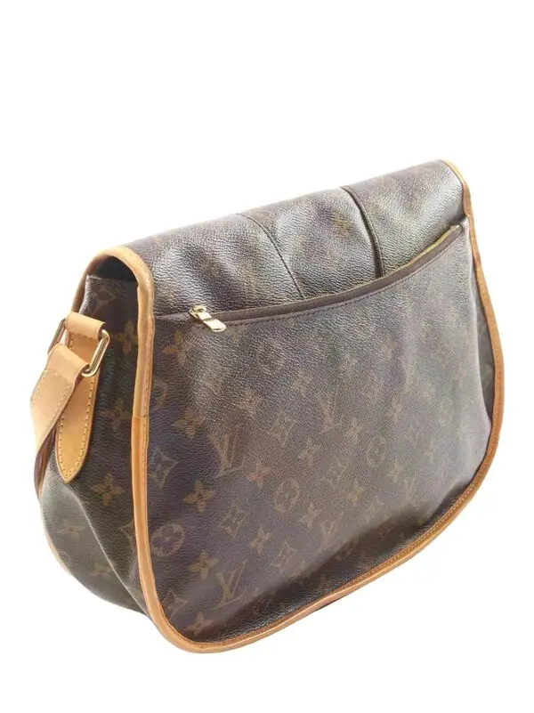 LOUIS VUITTON Monogram Canvas Shoulder Bag - Brown