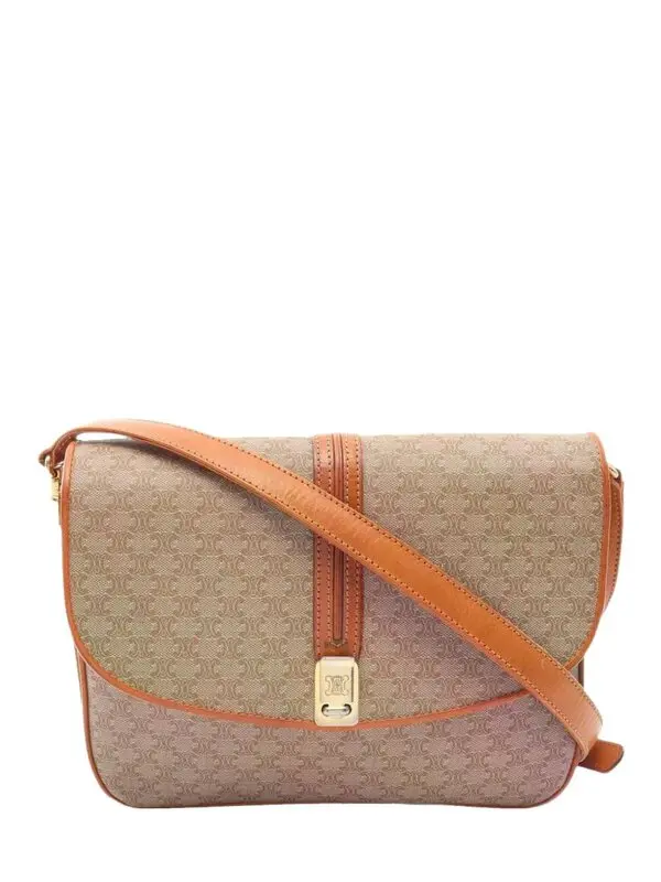 Celine 2000s Macadam Shoulder Bag - Neutrals