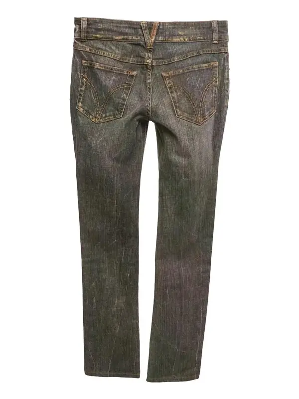 Dolce & Gabbana Low-rise Jeans With Washed Effect - Grey