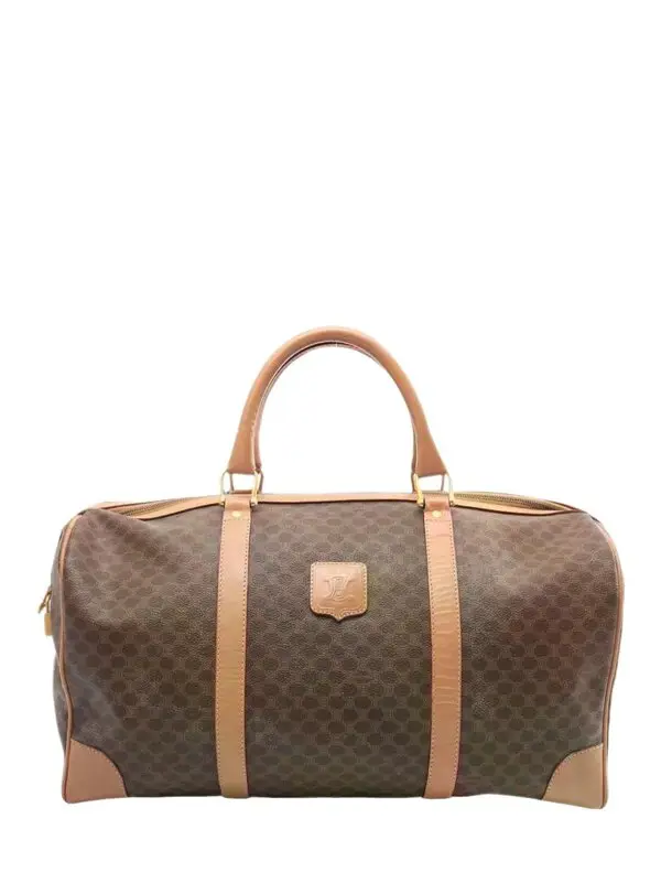 Celine 2000s Macadam Pattern Holdall Bag - Brown