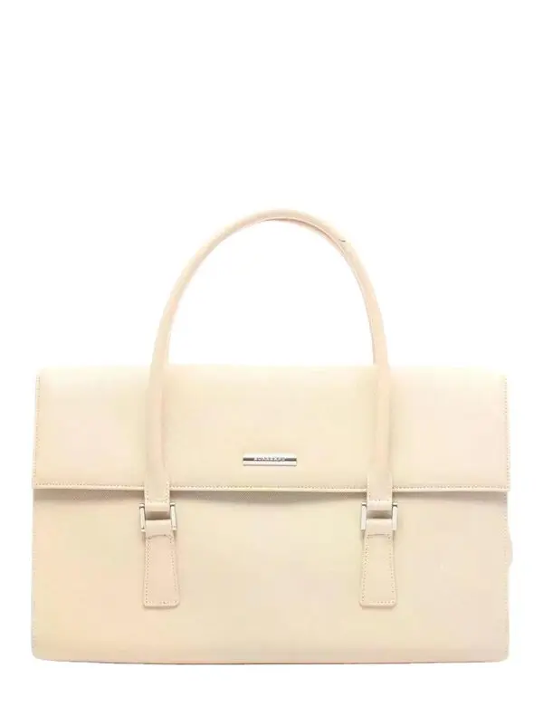 Burberry Textured Leather Tote Bag - Pink