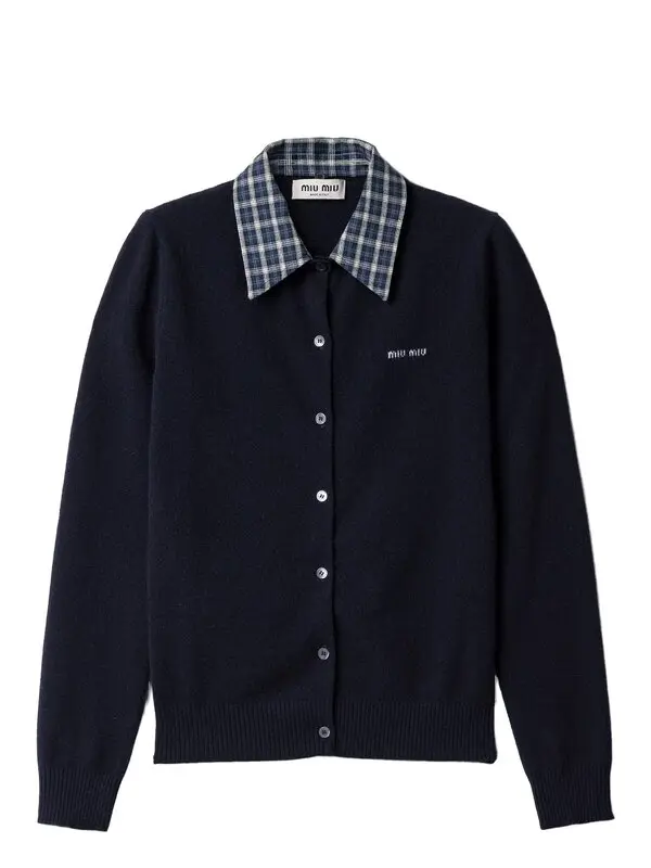 Miu Miu Cashmere Cardigan - Navy