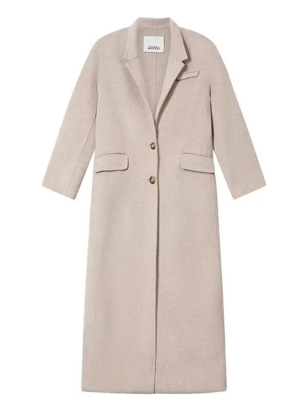 Isabel Marant Étoile Clesa Double-face Wool And Cashmere Coat - Sand