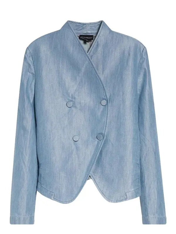 Emporio Armani Asymmetric Jacket - Denim