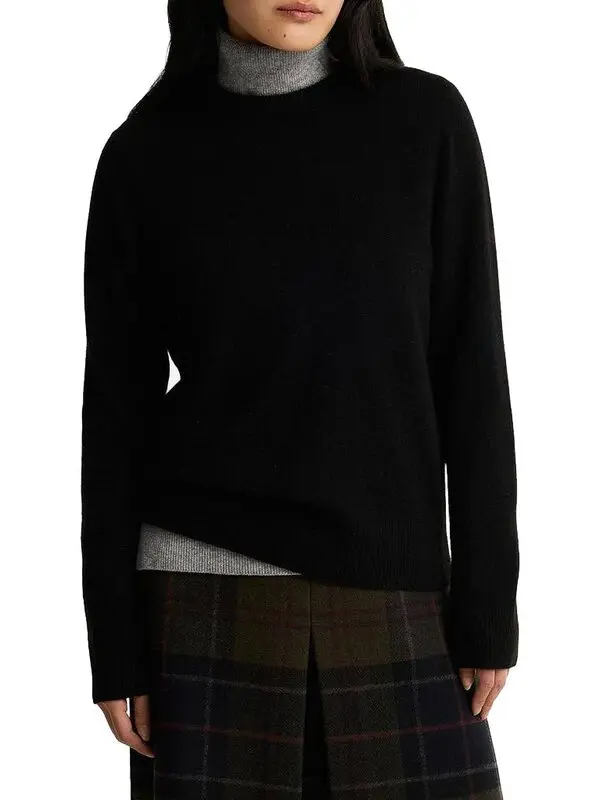 Barbour Penwood Cashmere Sweater - Black