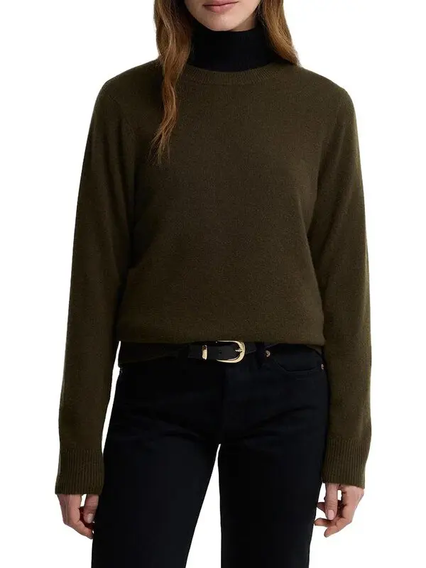 Barbour Penwood Cashmere Sweater - Olive