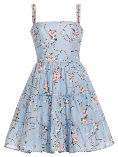 Agua Bendita Lima Mini Navegante Mini Dress - Blue